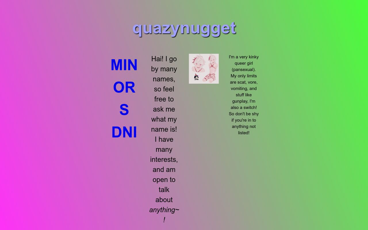 Quazy Nugget's Carrd!